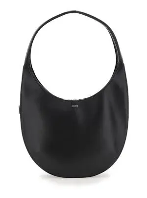 Coperni Swipe Medium' Black Shoulder Bag With Logo On Front In Leather - Multicolor