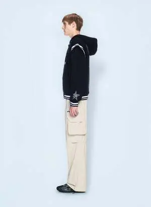 Off-White Fleece 00 Varsity Hooded Jacket