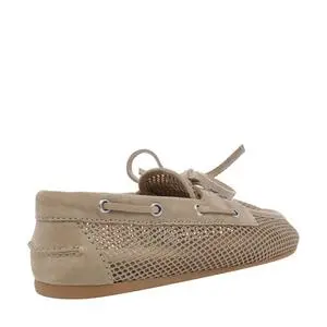 Miu Miu Logo Suede Loafers