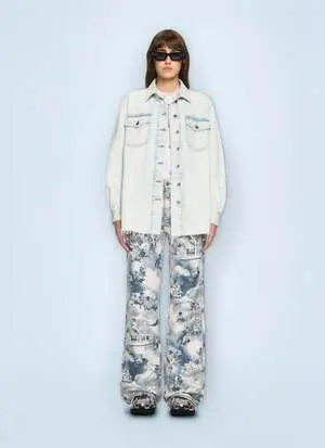 Off-White Fresco Arrow Denim Shirt Jacket - Blue