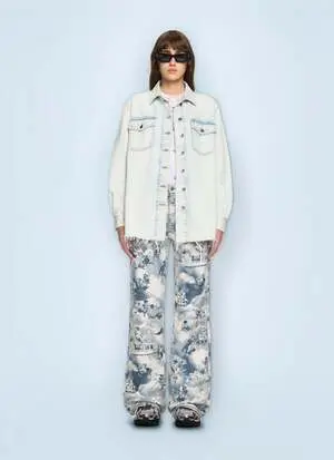 Off-White Fresco Arrow Denim Shirt Jacket - Blue