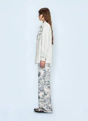 Off-White Fresco Arrow Denim Shirt Jacket - Blue