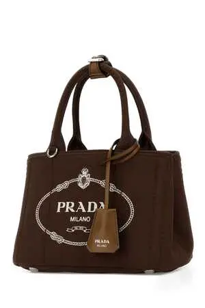 Prada Canvas Mini Handbag - Brown