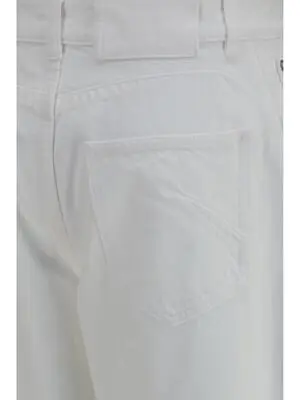 Alaïa Rodeo Jeans - White
