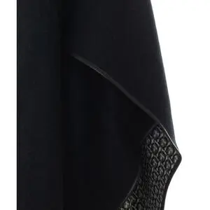 FERRAGAMO Gancini Poncho - Black