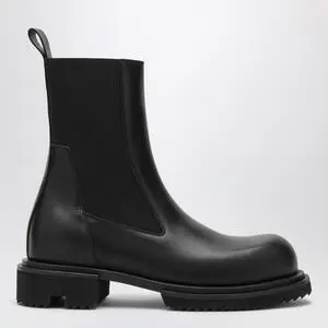 Rick Owens Tower Beatle Gabe Boots In Leather - Black