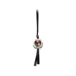 ANYA HINDMARCH Leather Sushi-roll Pendant Keyring - Silver