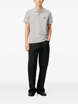 AMI Paris De Coeur Cotton Polo Shirt