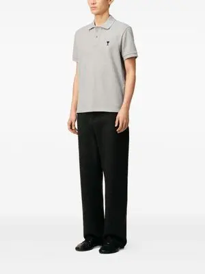 AMI Paris De Coeur Cotton Polo Shirt
