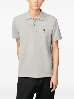 AMI Paris De Coeur Cotton Polo Shirt