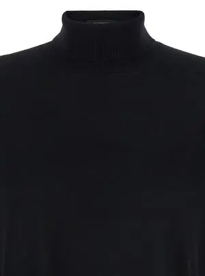 Max Mara S 'livia' Sweater With High Neck In Wool - Black