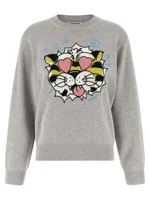 Kenzo Wild Tiger Sweater - Gray