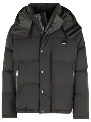 Dolce & Gabbana Grey Polyamide Down Jacket - Gray