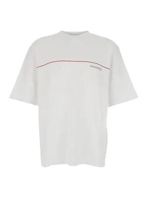 Dsquared2 T-shirt With Logo Lettering On The Front In Cotton For - White