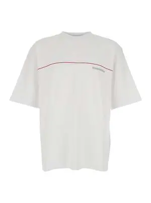Dsquared2 T-shirt With Logo Lettering On The Front In Cotton For - White