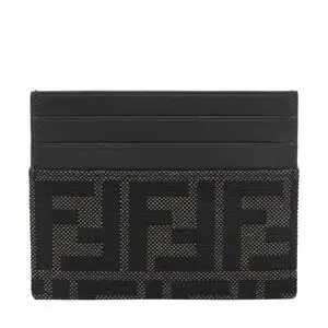 Fendi Ff Jacquard Cards Holder - Brown