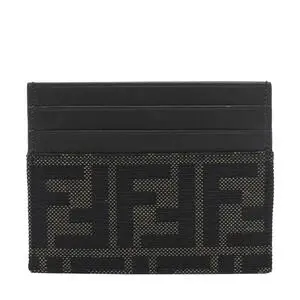 Fendi Ff Jacquard Cards Holder - Brown
