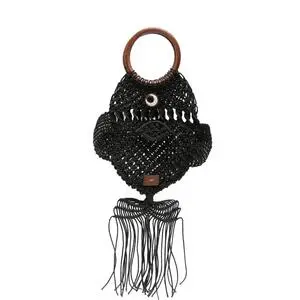 ANYA HINDMARCH Mini Fish Motif Logo Patch Pouch - Black