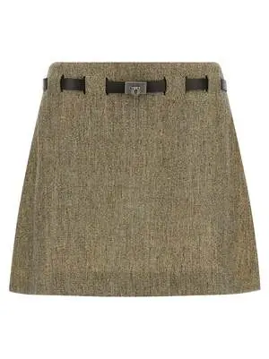 FERRAGAMO Gancini' Belt Skirt