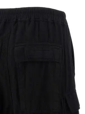 Rick Owens Double Cargo Jumbo Belas Trousers - Black