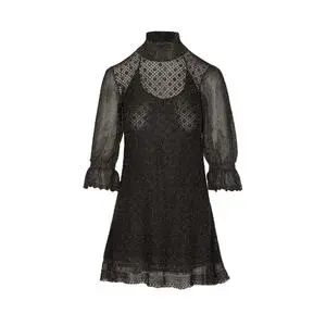 Chloé Mini Long Sleeves Dress - Black