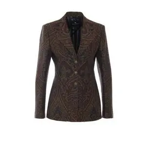Etro Paisley Print Single Breasted Jacket