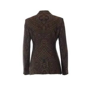 Etro Paisley Print Single Breasted Jacket - Brown