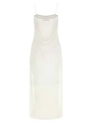 Jacquemus La Robe Maille Plumetis' Dress - White