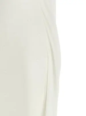 Jacquemus La Robe Maille Plumetis' Dress - White