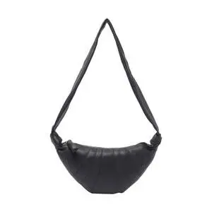 LEMAIRE Small Croissant Crossbody Bag - Black