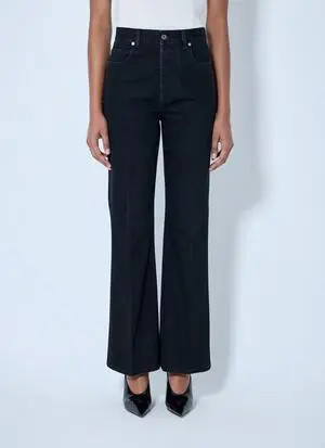 Bottega Veneta Wide-leg Denim Trousers - Black
