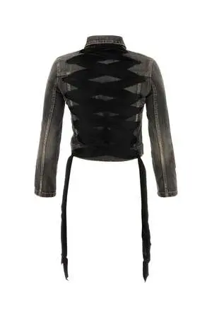 Balenciaga Cotton Denim Jacket - Black