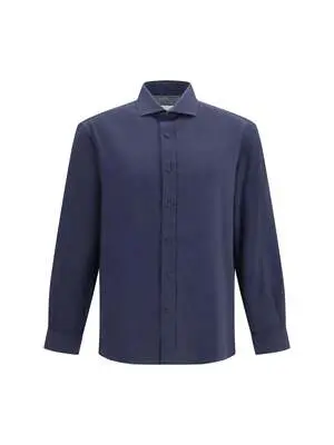 Brunello Cucinelli Cotton Shirt - Blue