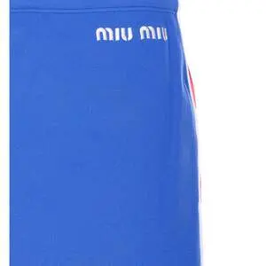 Miu Miu Logo Mini Skirt