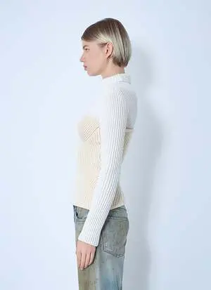 JEAN PAUL GAULTIER Ribbed Wool Sweater