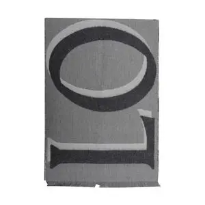 Loewe Logo Wool And Cashmere Scarf - Gray