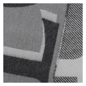 Loewe Logo Wool And Cashmere Scarf - Gray