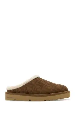 Fendi Suede Slippers