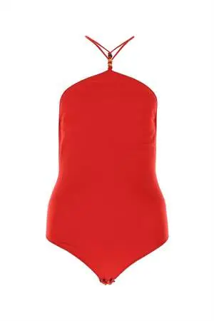 Bottega Veneta Stretch Cashmere Blend Bodysuit - Red