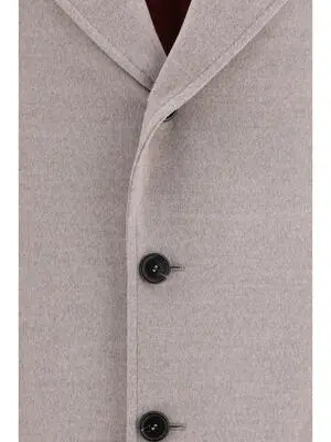 Brunello Cucinelli Virgin Wool Coat - Cream