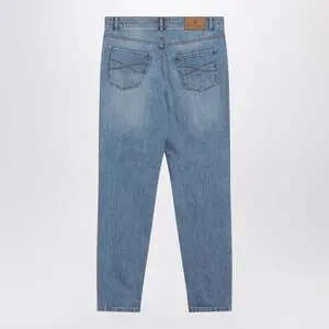 Brunello Cucinelli Traditional-fit Five-pocket Jeans - Blue