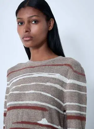 Bottega Veneta Linen-and-cotton Sweater - Cream