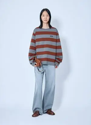Miu Miu Striped Jersey T-shirt