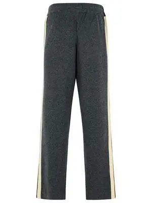 Palm Angels Dark Grey Wool Blend Trousers