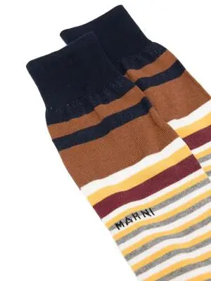 Marni Mixed Stripes Cotton Socks