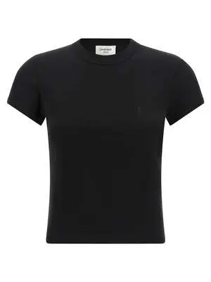 Saint Laurent Cassandre' T-shirt - Black