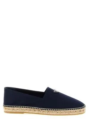 Prada Logo Tringolo Espadrilles - Blue