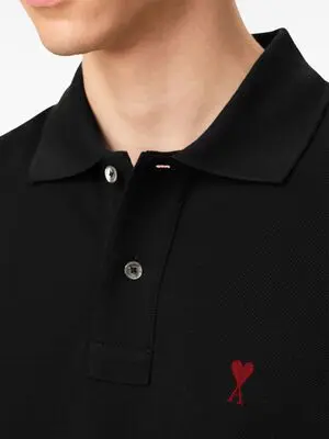 AMI Paris De Coeur Cotton Polo Shirt