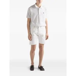Prada Neutrals Polo Shirts - Cream