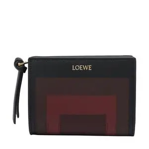Loewe Logo Compact Wallet - Black
